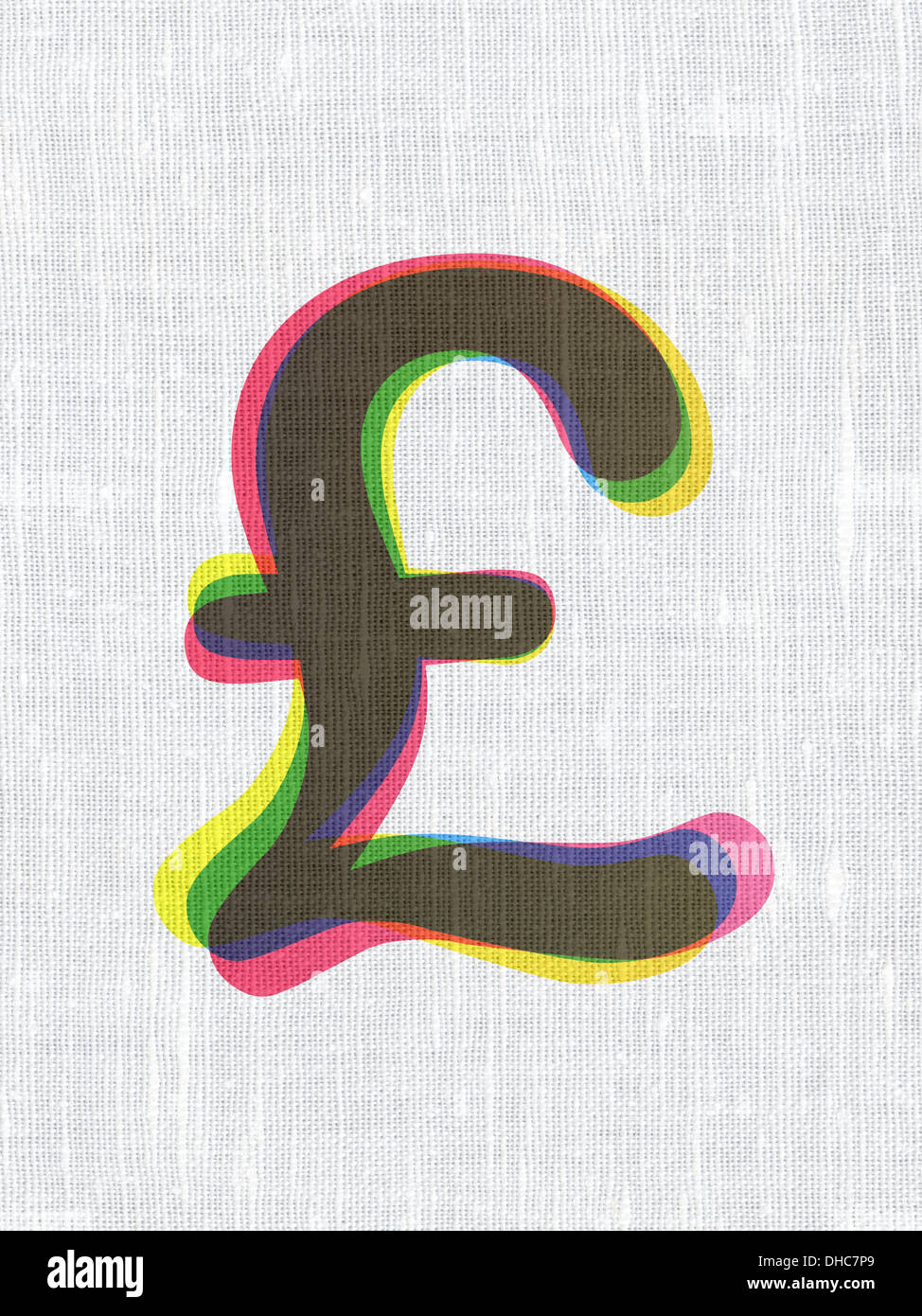 Currency concept: Pound on fabric texture background Stock Photo - Alamy