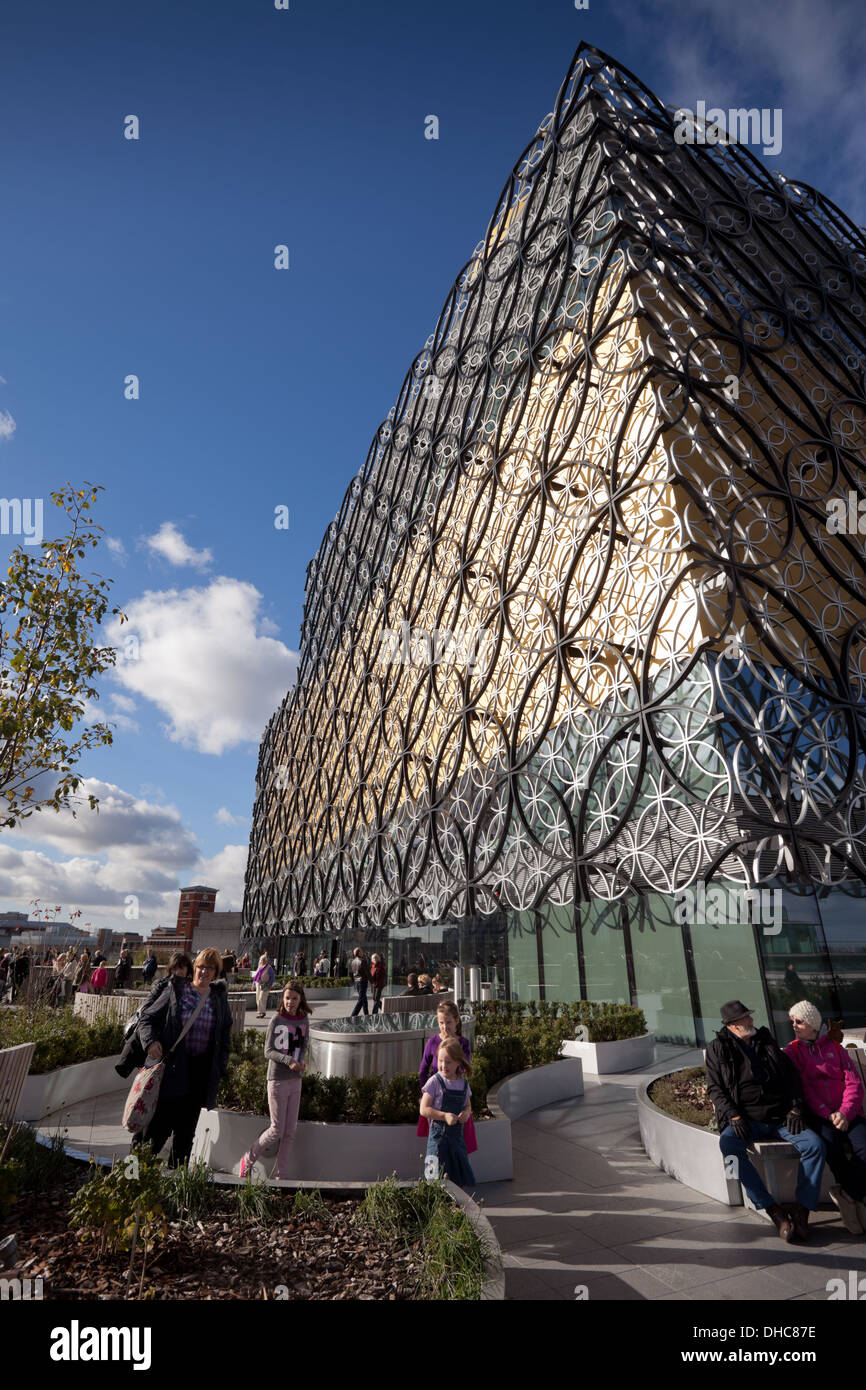 Exterior view of the new Library of Birmingham UK Stock Photo - Alamy