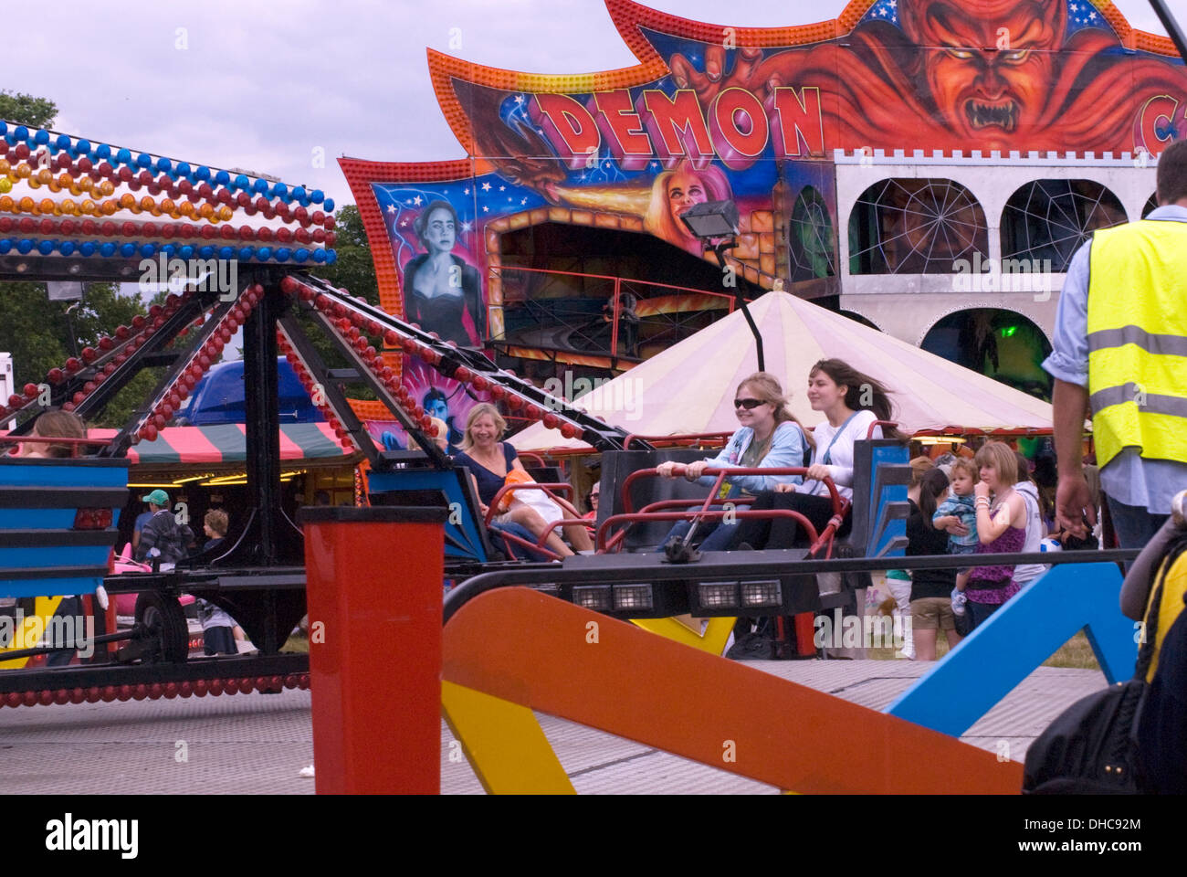 Carnival fair ride spin blur motion hi-res stock photography and images ...