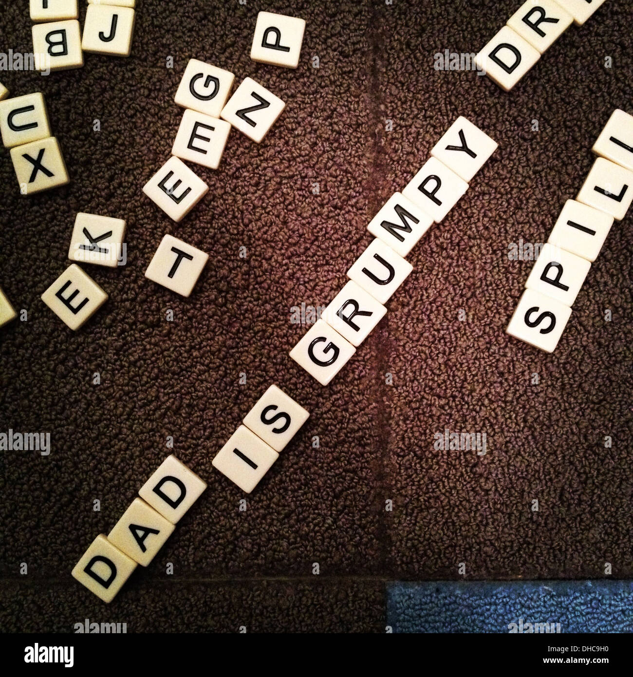 Letters spelling dad hi-res stock photography and images - Alamy