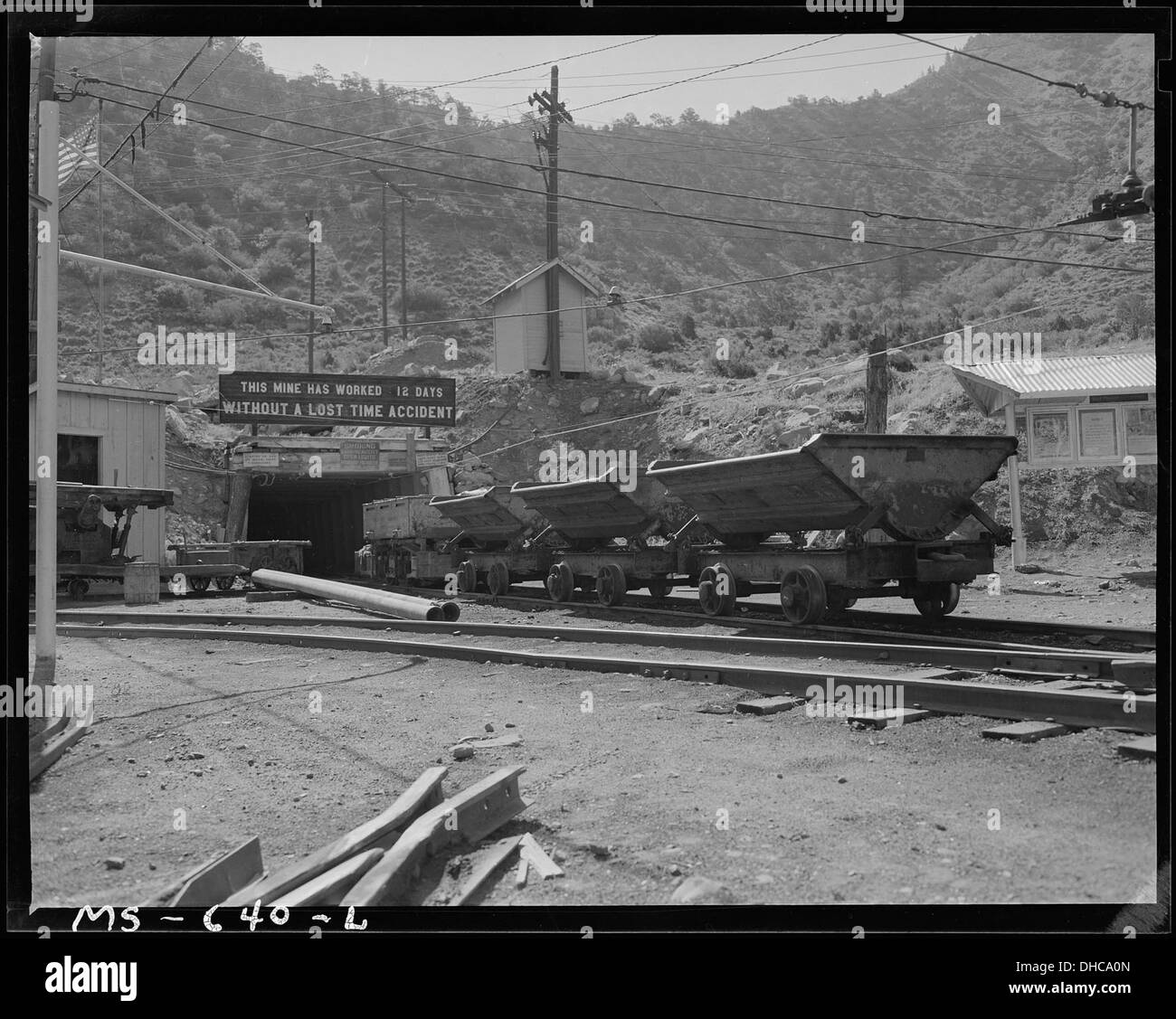 The portal of the Castle Gate Mine, part of the Utah Fuel Company ...
