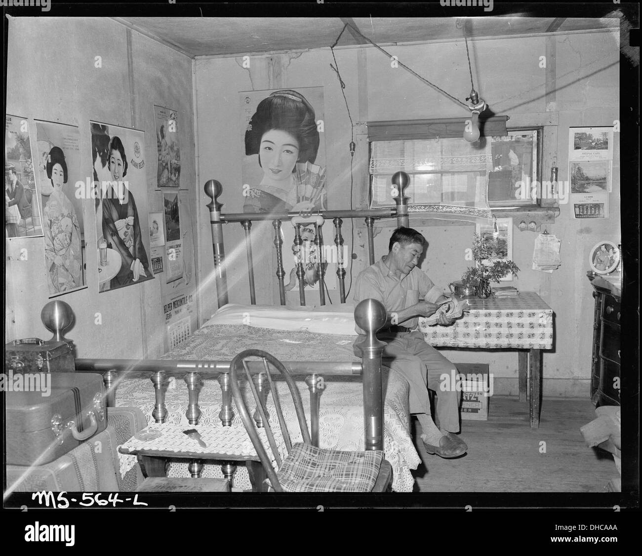A Japanese miner’s quarters in a company housing project at Hudson Coal ...