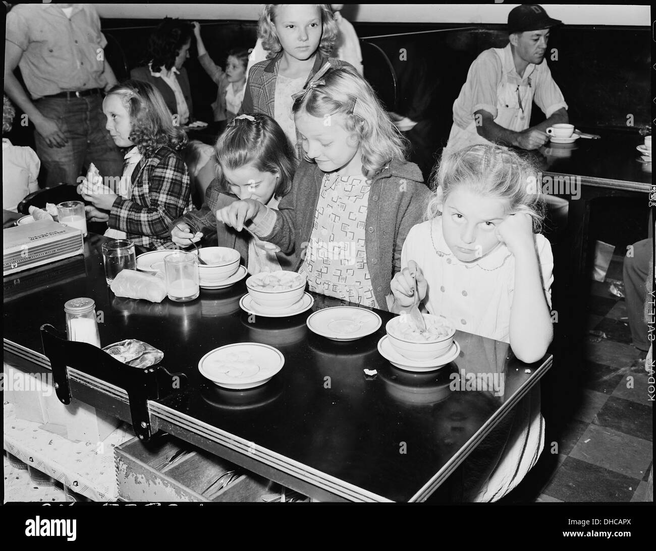 At lunchtime, a restaurant frequented by school children serves the ...