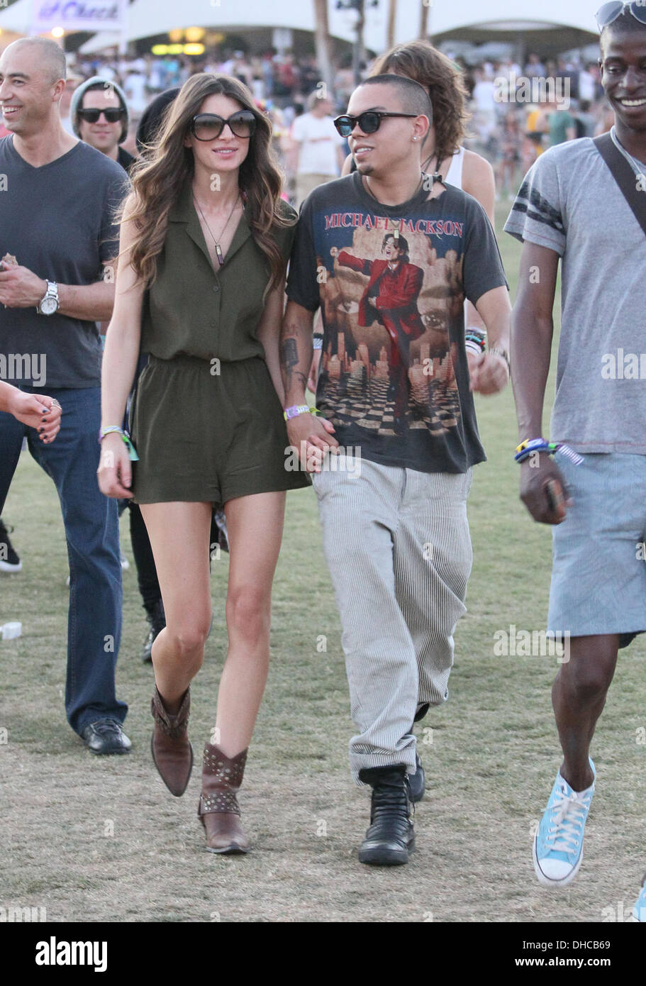 Evan Ross and girlfriend Cora Skinner Celebrities at 2012 Coachella ...
