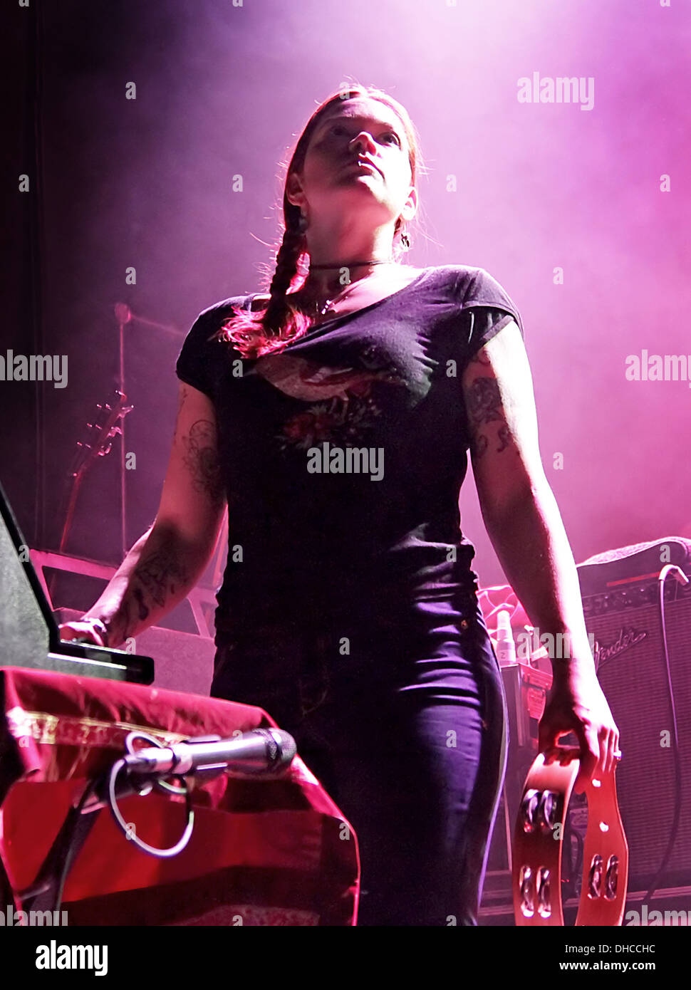 Zia McCabe of Dandy Warhols performing Live at Manchester Academy ...