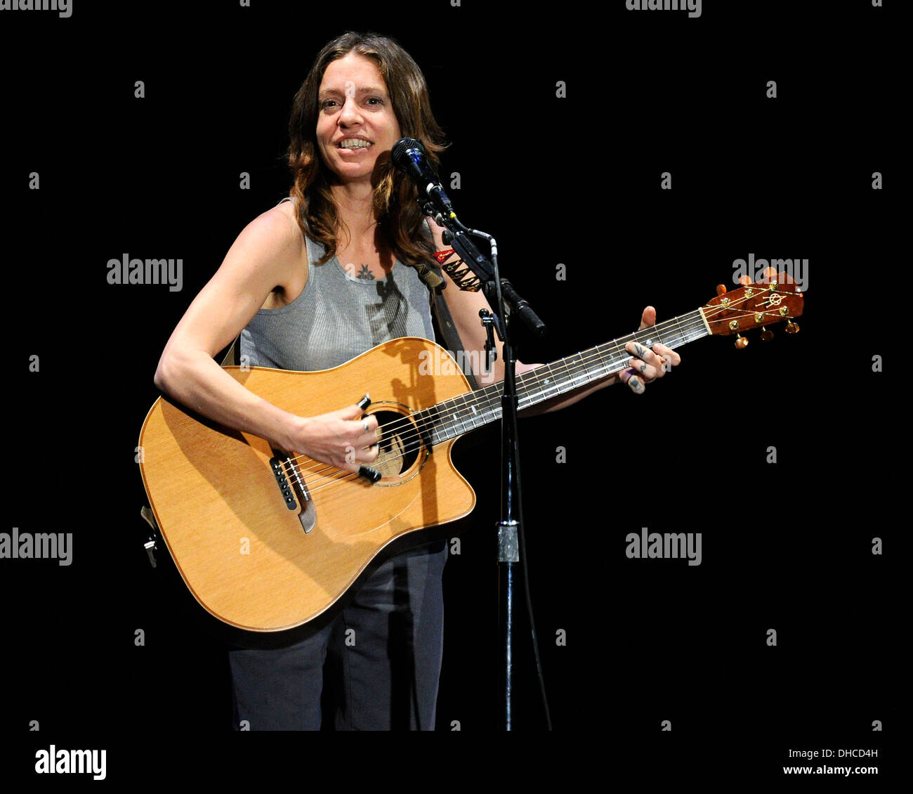 Ani DiFranco performs on stage at The Winter Garden Theatre. Toronto ...