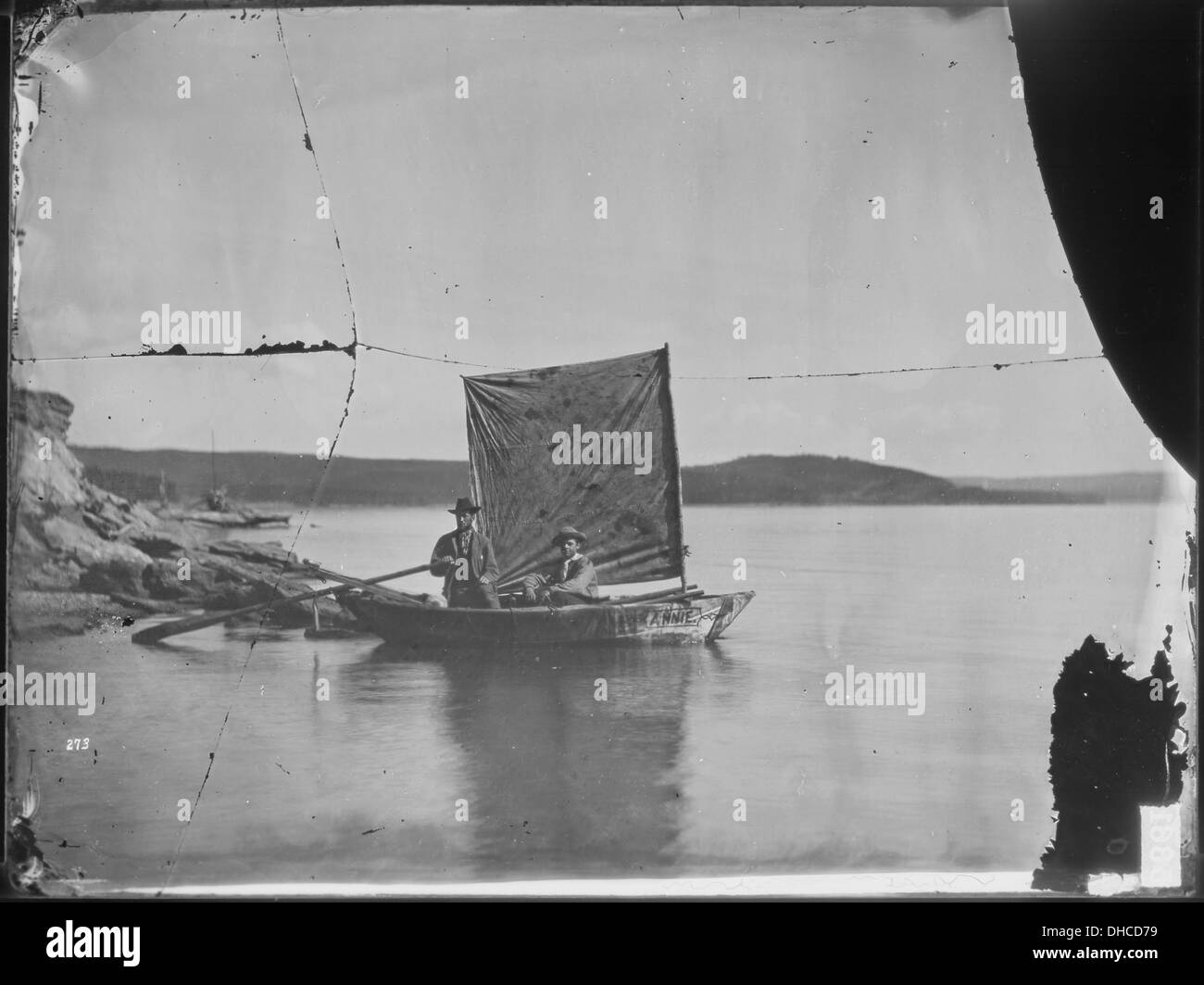 The first boat ever launched upon the lake yellowstone 517710 hi-res ...