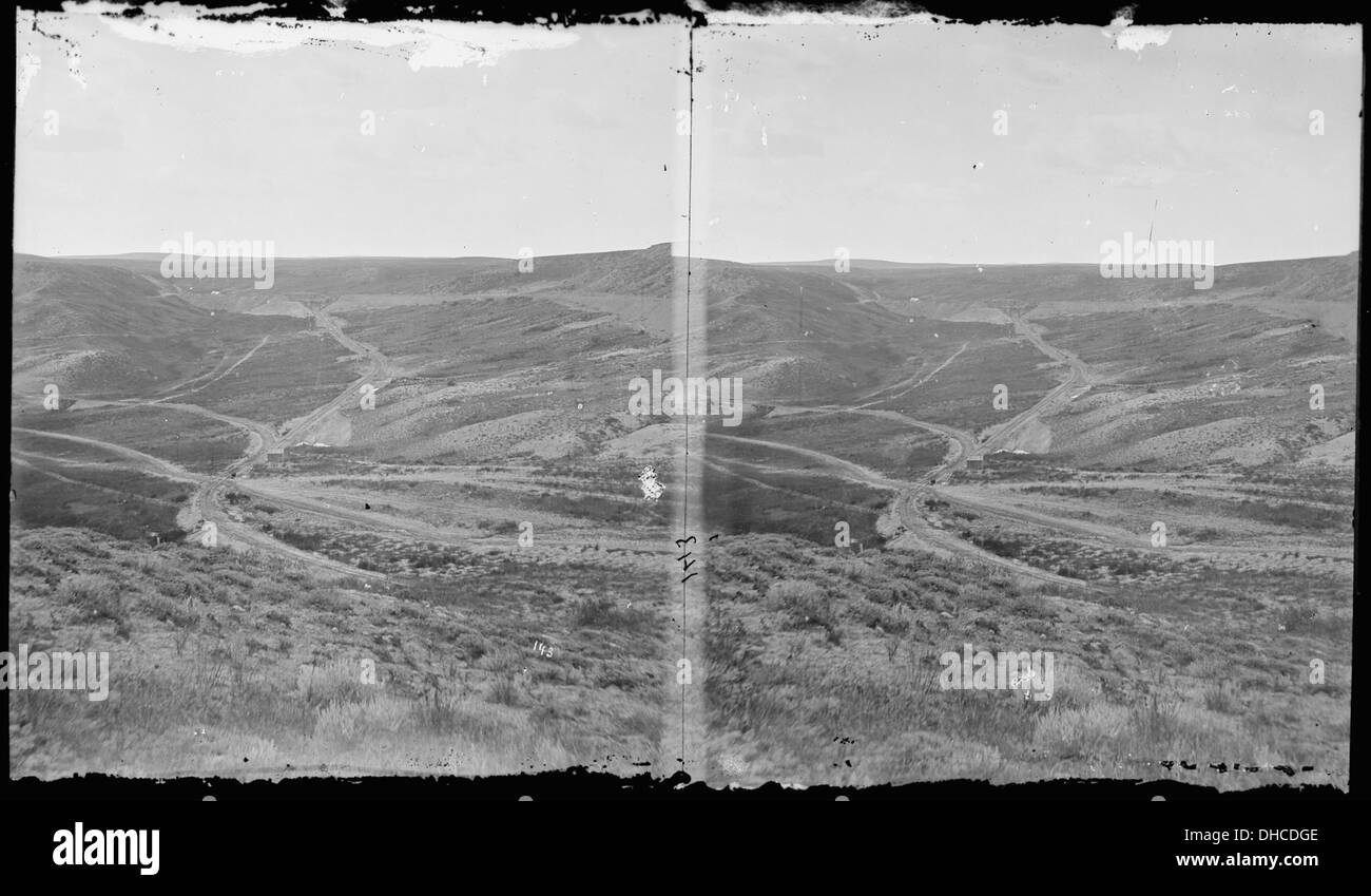 A photograph showing the old 'Z' portion of the track at the head of ...