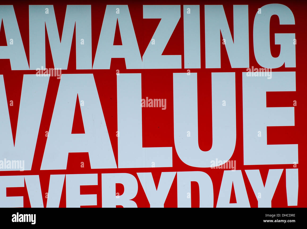 Amazing Value sale sign Stock Photo - Alamy