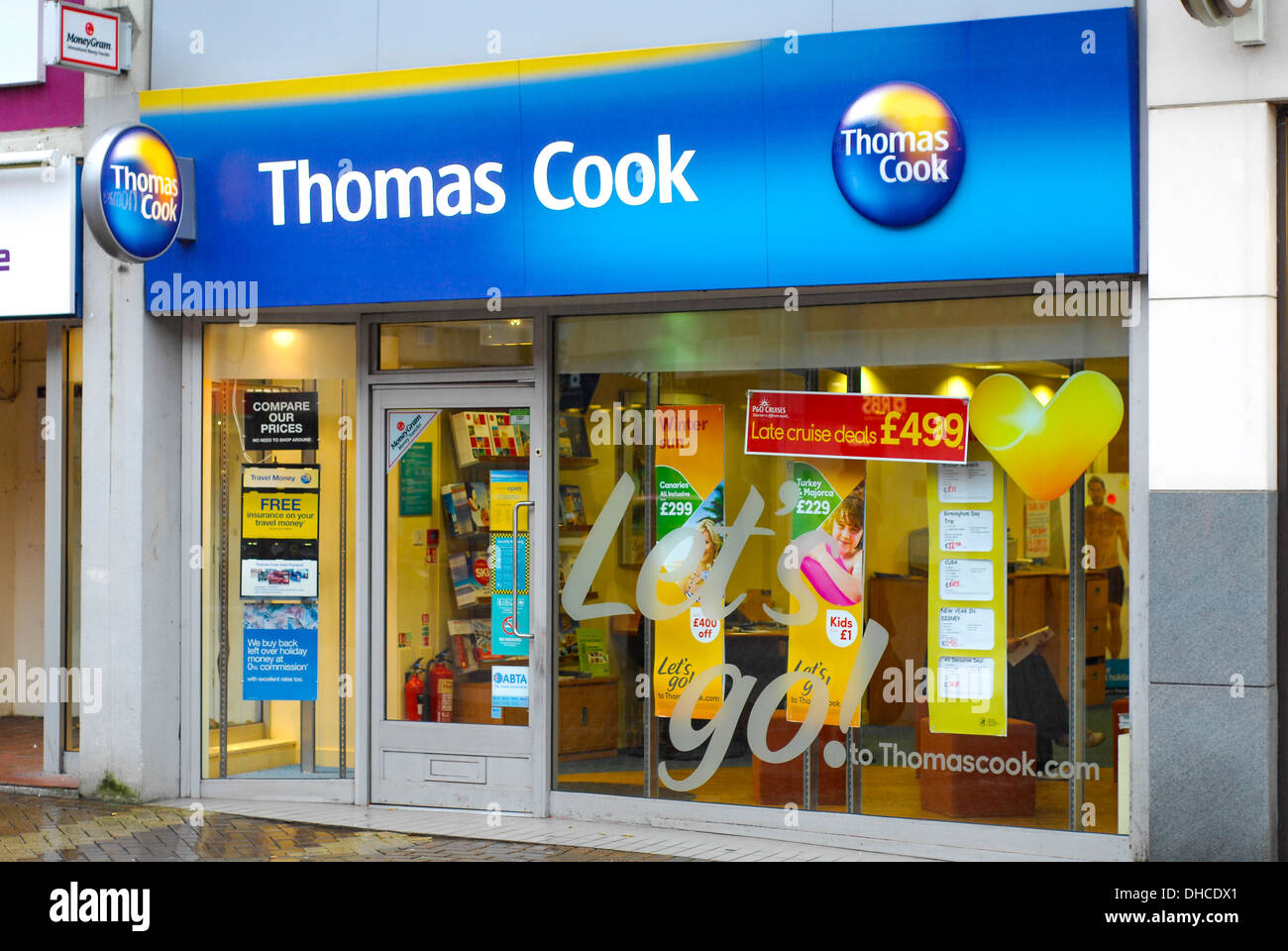 Thomas Cook travel store shop Stock Photo - Alamy