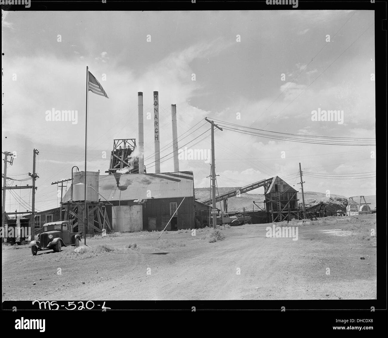 The image shows the tipple at the Monarch Mine, operated by National ...