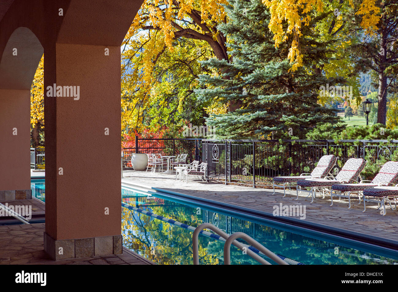 Swimming pool, The Broadmoor, historic luxury hotel and resort ...