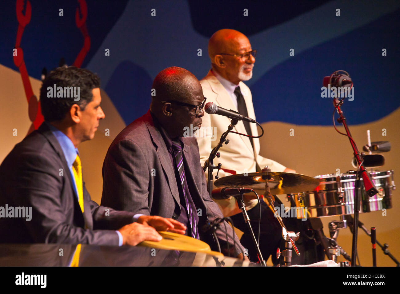 The ORCHESTRA BUENA VISTA SOCIAL CLUB preforms on the Jimmy Lyons Stage ...