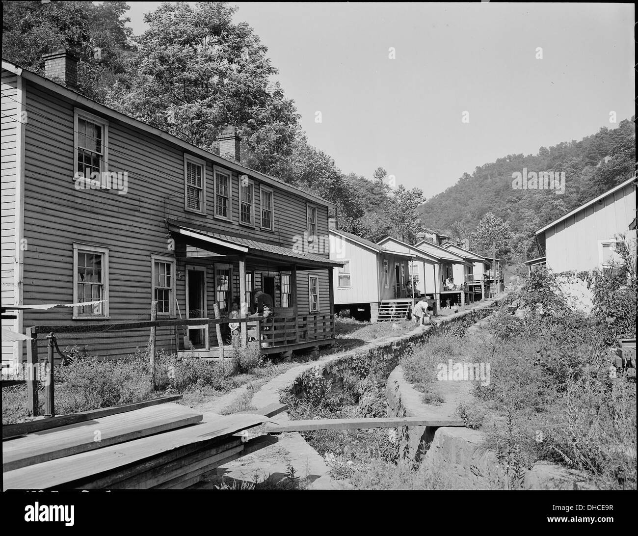 This photograph depicts typical housing near the Panther Red Ash Coal ...