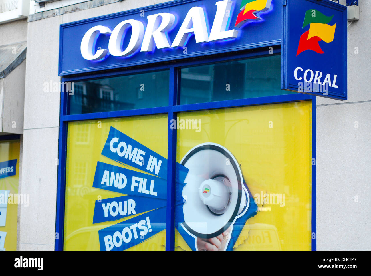 Coral gambling betting shop Northampton Stock Photo - Alamy