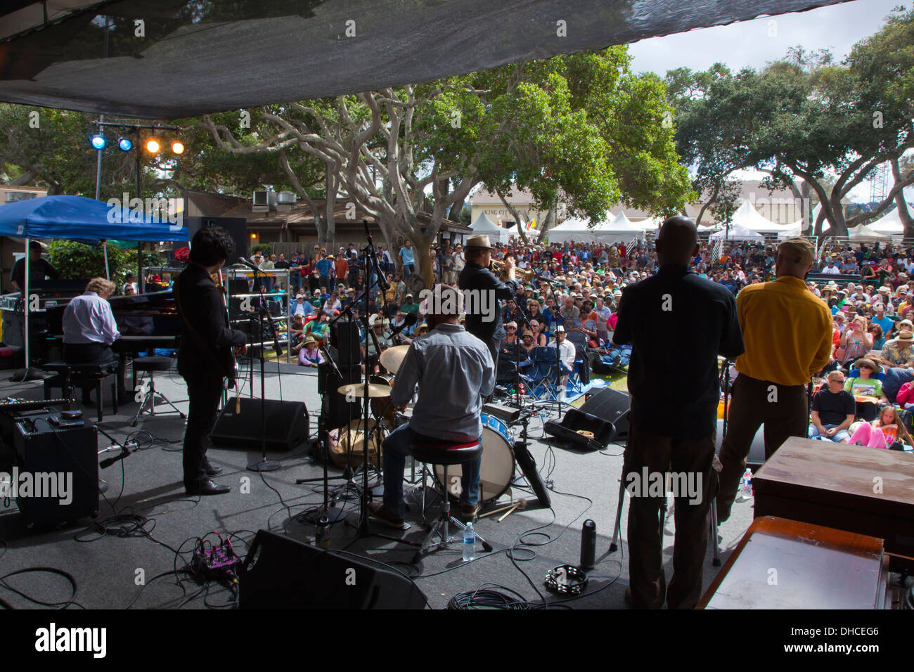 The CALIFORNIA HONEYDROPS preform on the Garden Stage at the Monterey ...