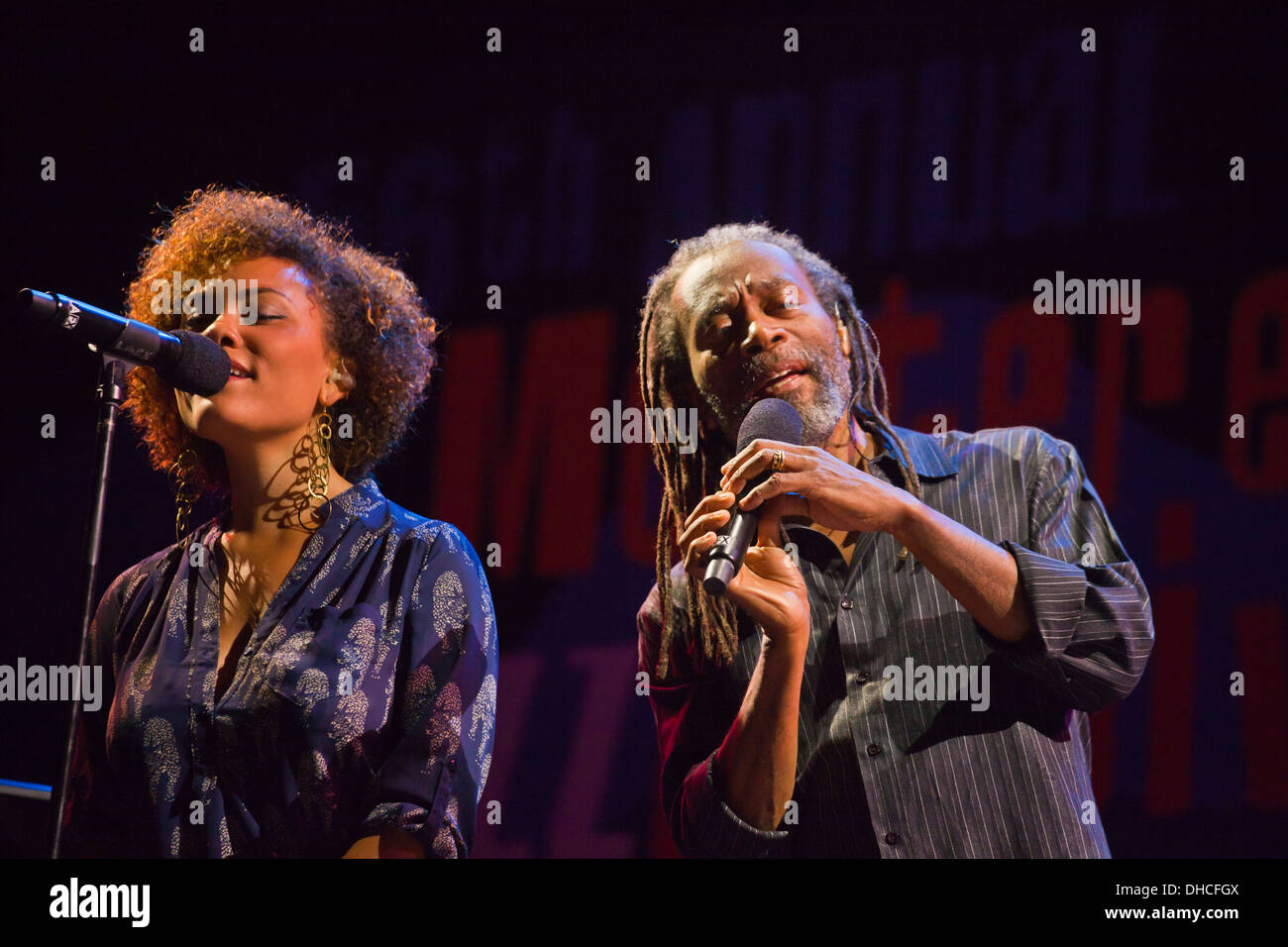 BOBBY MCFARRIN sings with his daughter MADISON MCFARRIN at the Monterey ...