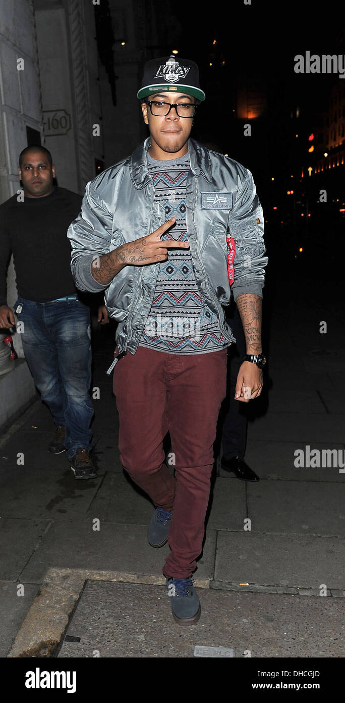 Rapper, Chipmunk arrives at Aura nightclub. London, England - 10.04.12 ...