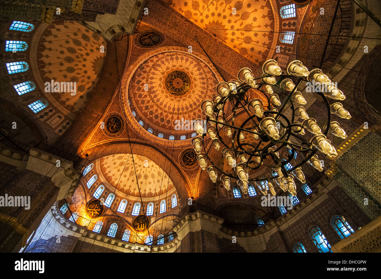 beautiful cealing inside a mosque in Istanbul. Turkey Stock Photo - Alamy