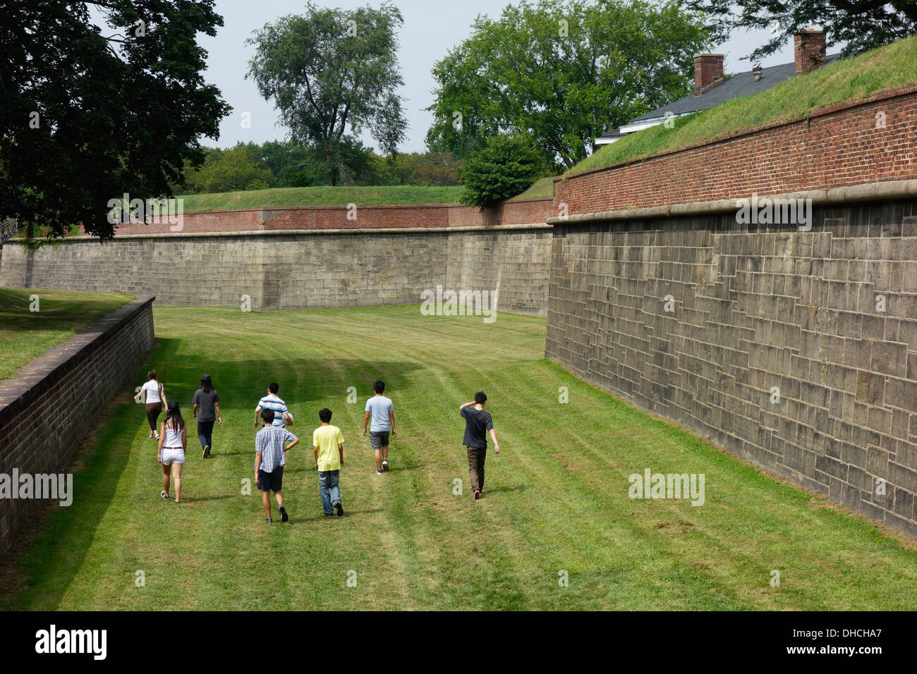 Fort Jay on Governors Island New York Stock Photo - Alamy