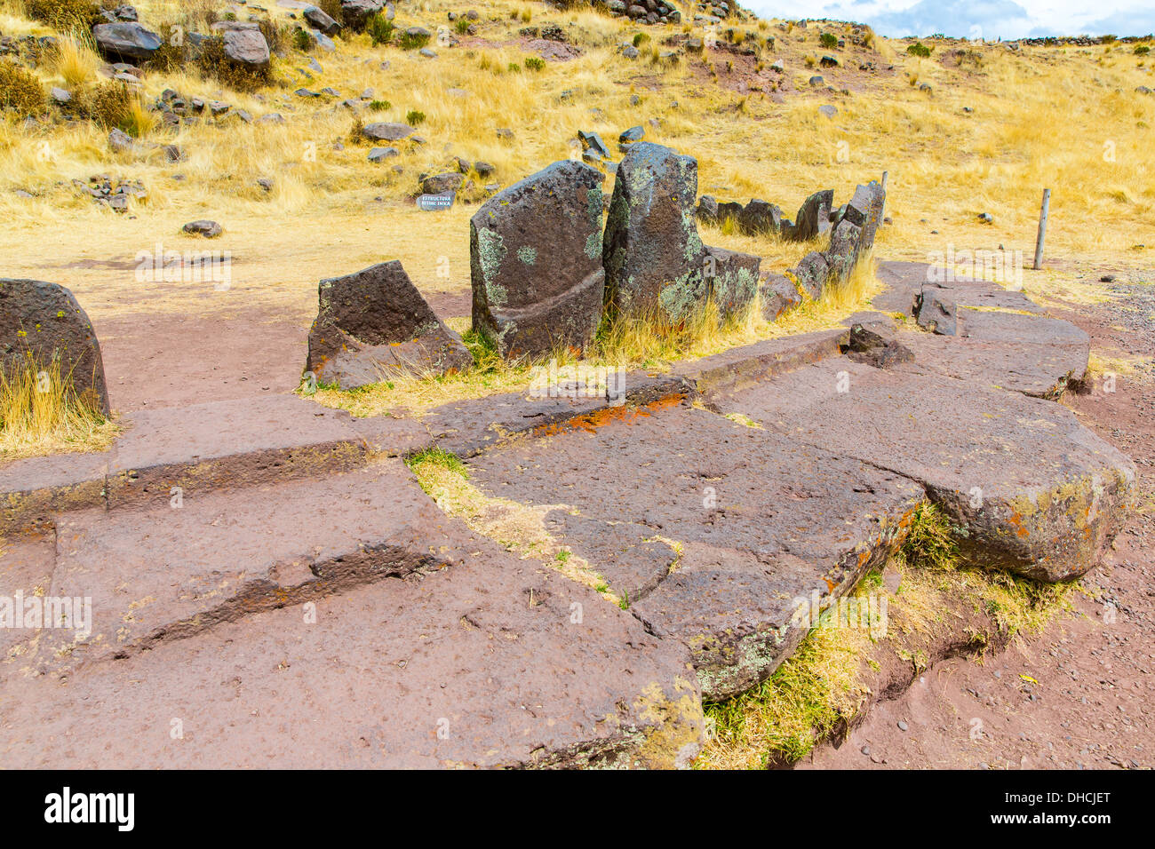 Funerary towers and ruins in Sillustani, Peru,South America- Inca ...