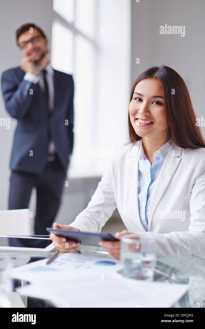 Portrait smart secretary looking camera hi-res stock photography and ...