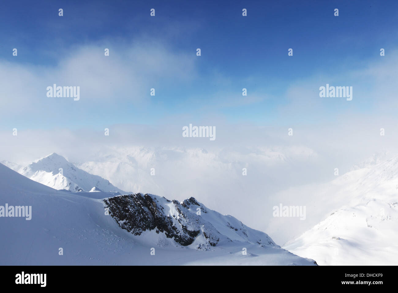top of alps in sky Stock Photo - Alamy