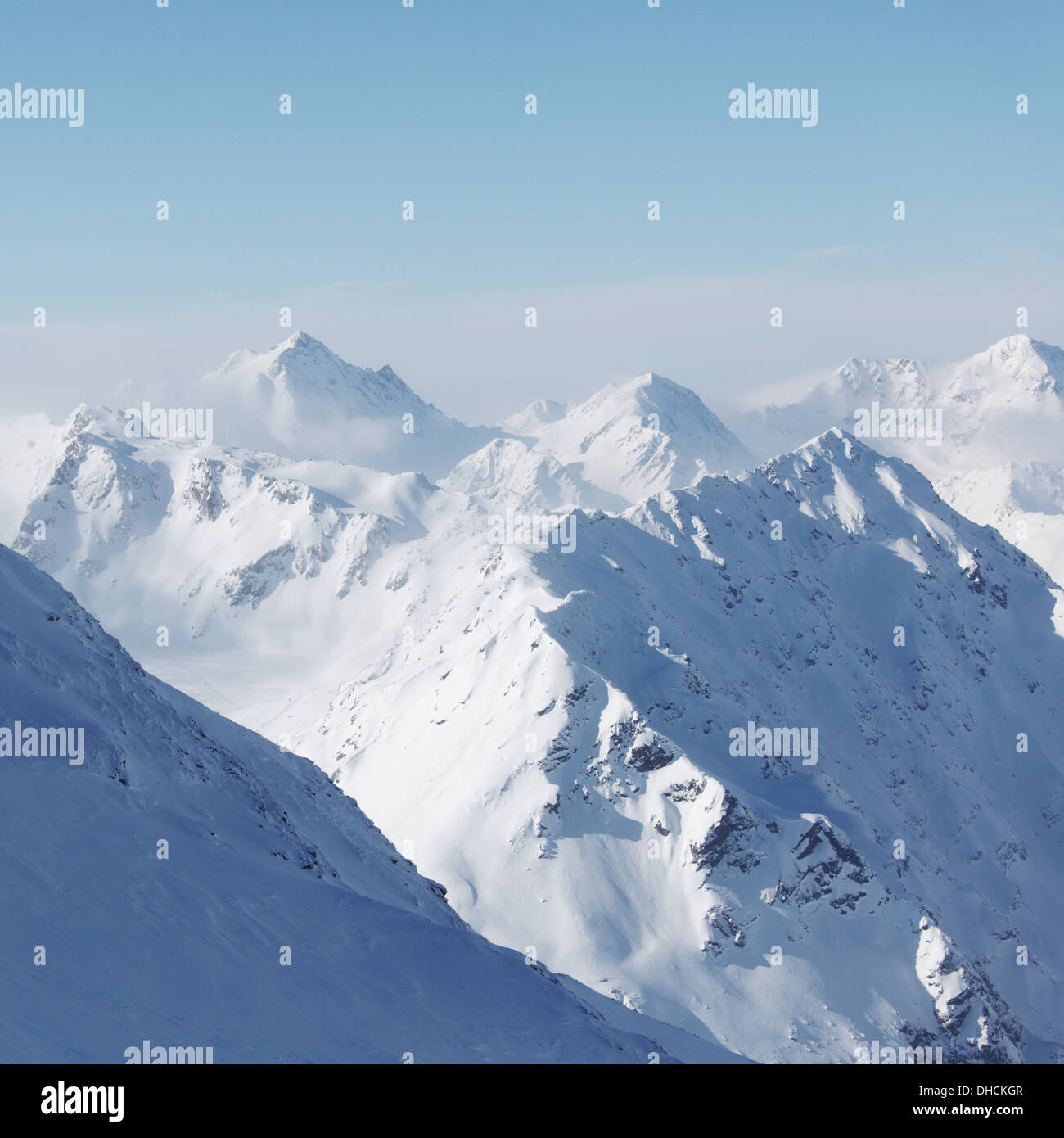 top of alps in sky Stock Photo - Alamy