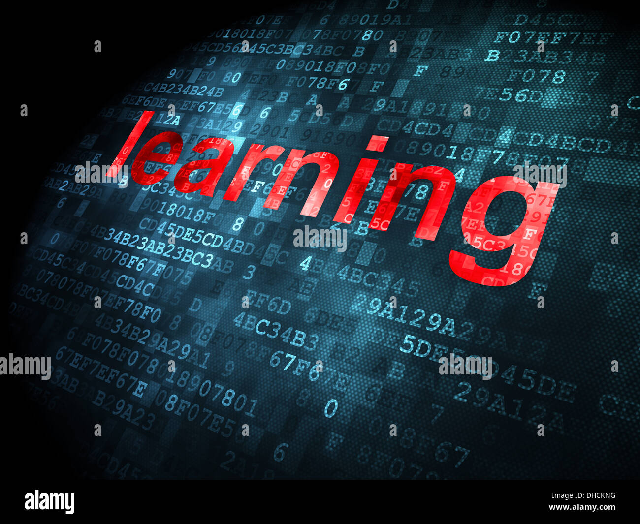 Education concept: Learning on digital background Stock Photo - Alamy