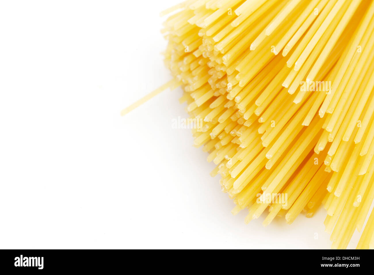 Dry spaghetti isolated on white background Stock Photo - Alamy