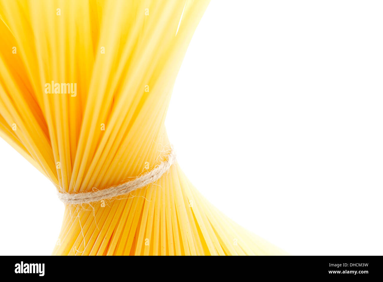 Dry spaghetti isolated on white background Stock Photo - Alamy