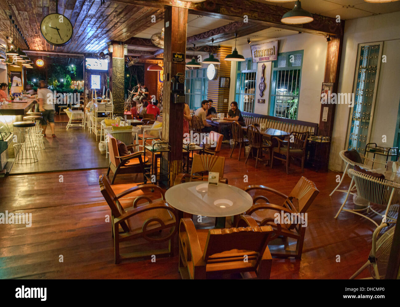 old style cafe in the historic Sino Portuguese waterfront district of ...