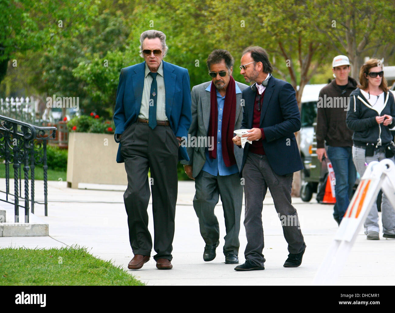Al Paci and Christopher Walken on set of comedy 'Stand Up Guys' which ...