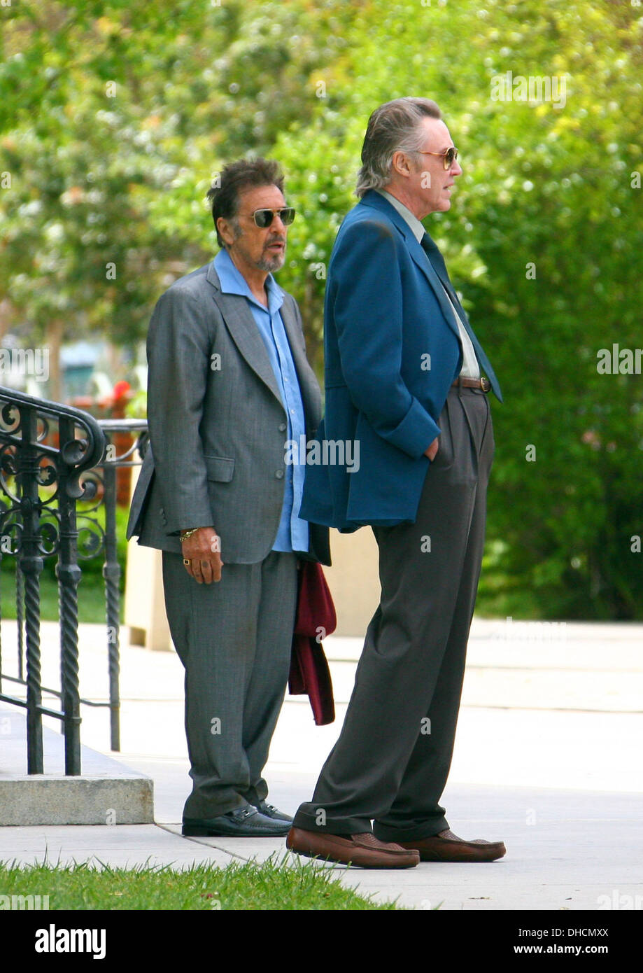 Al Paci and Christopher Walken on set of comedy 'Stand Up Guys' which ...
