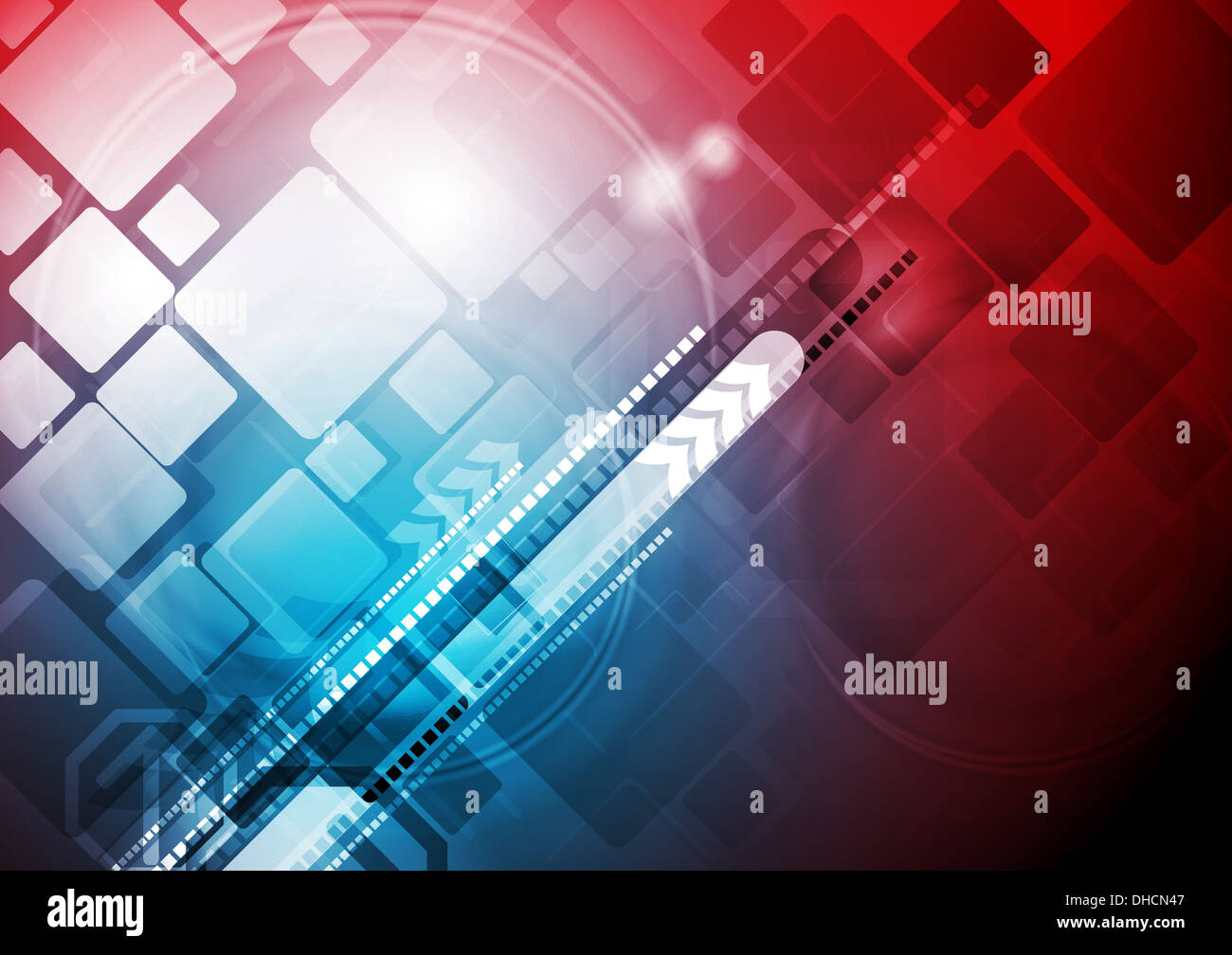 Blue and red technology background. Eps 10 vector Stock Photo - Alamy