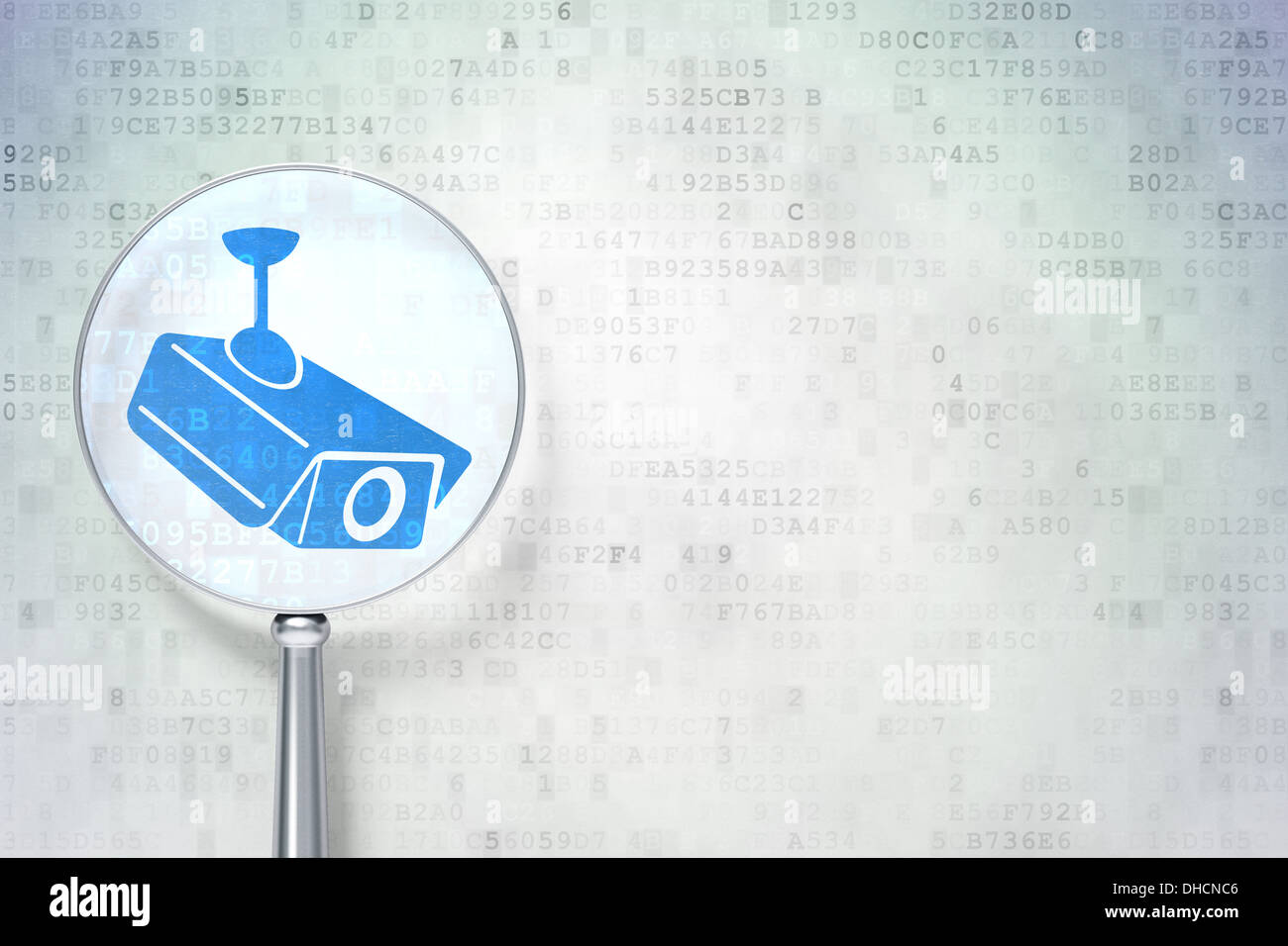 Safety concept: Cctv Camera on digital background Stock Photo - Alamy