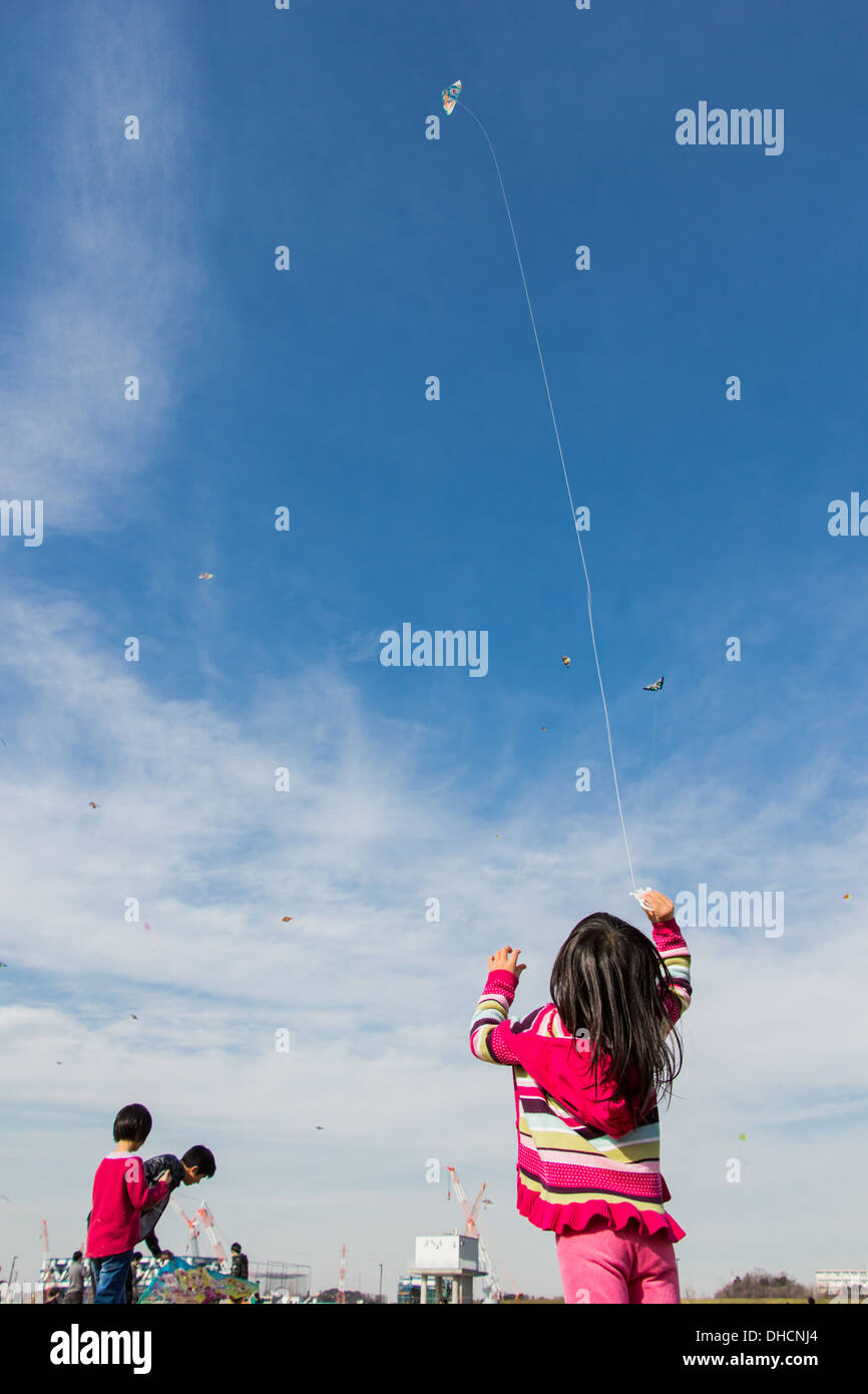 New Year's Kite Festival Kanagawa, Japan Stock Photo - Alamy