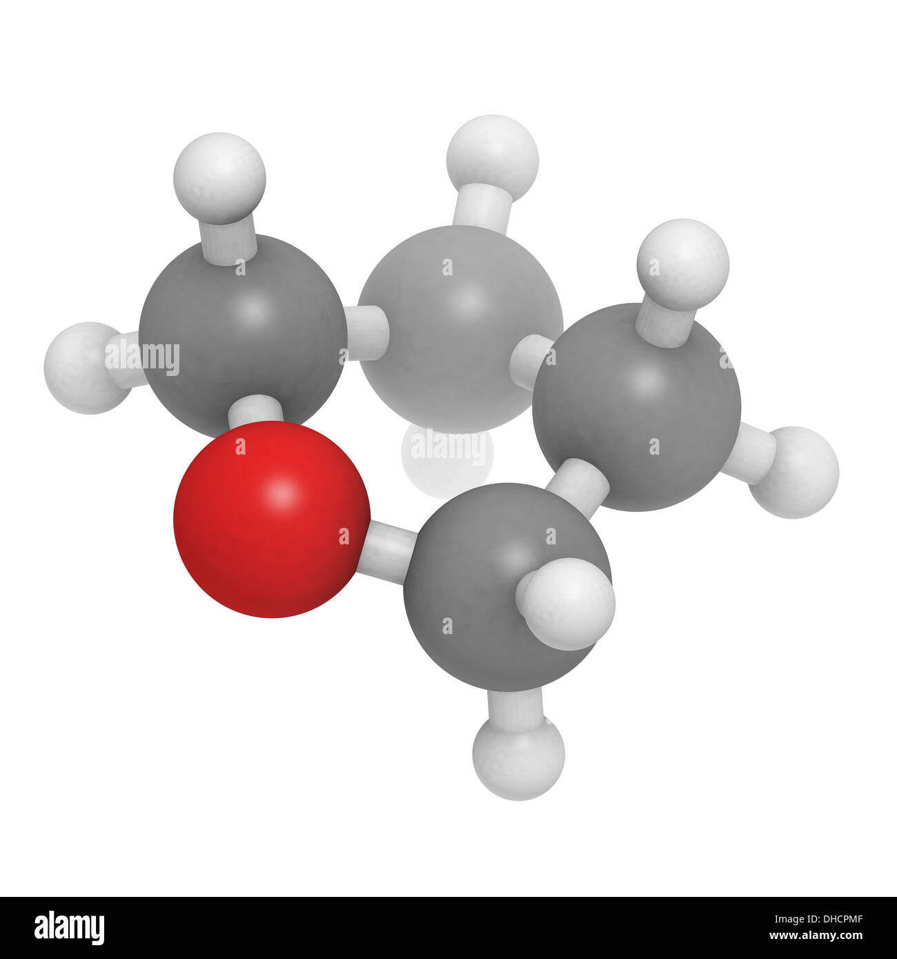 Tetrahydrofuran thf molecule chemical structure hi-res stock ...