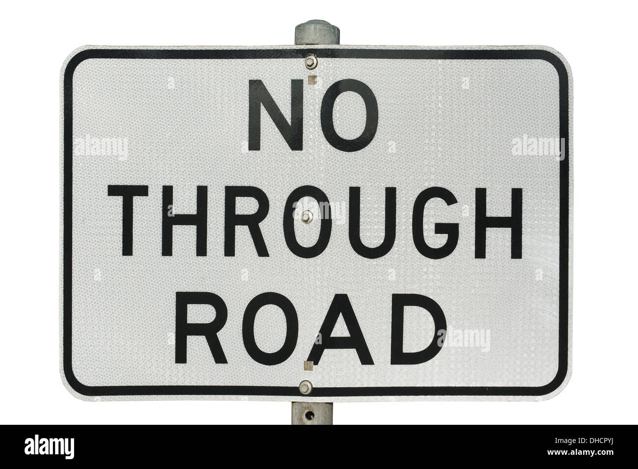 No through road sign hi-res stock photography and images - Alamy