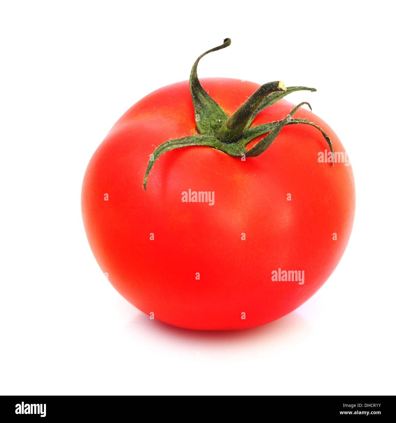 one tomato isolated on white Stock Photo - Alamy