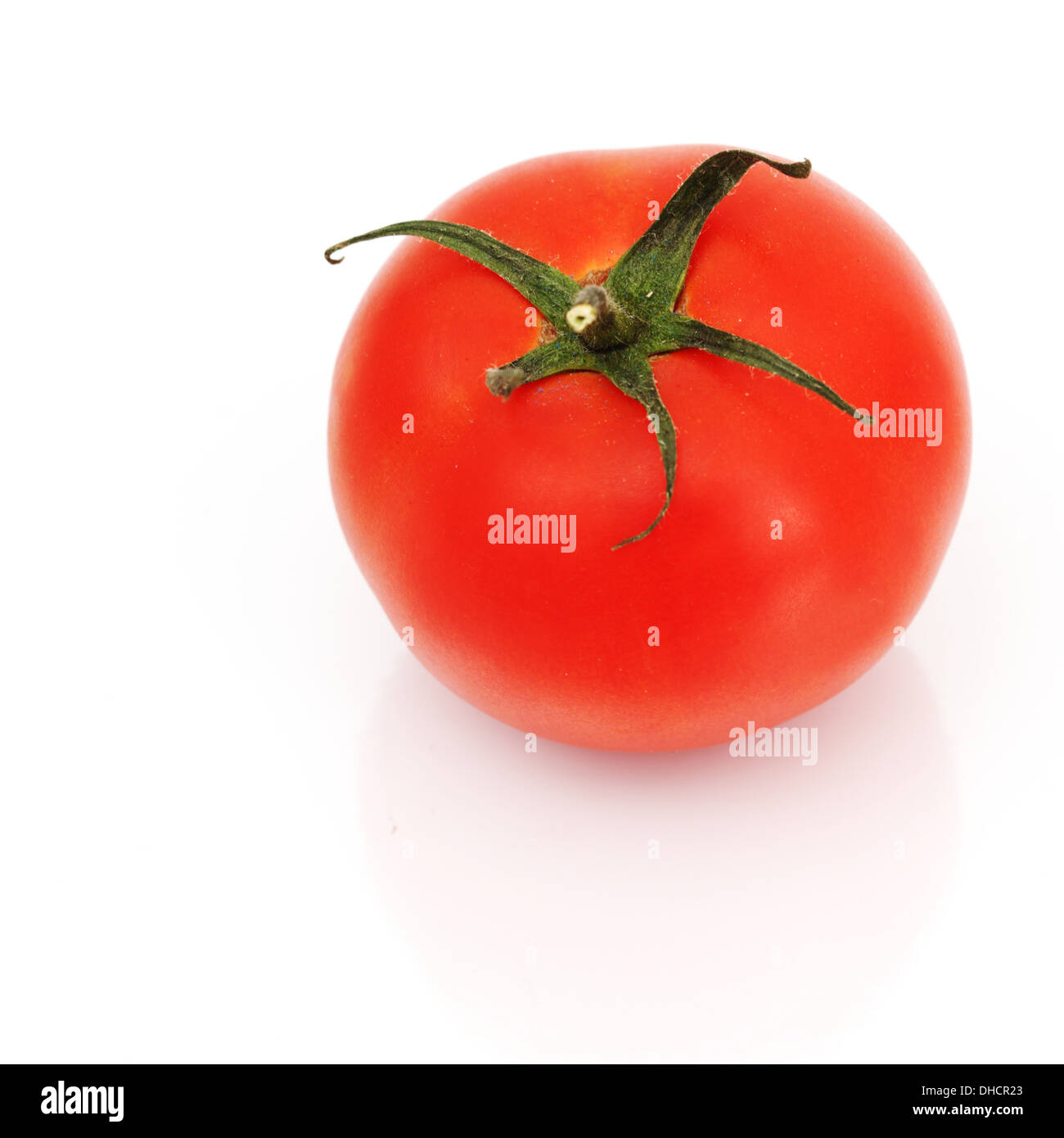 one tomato isolated on white Stock Photo - Alamy