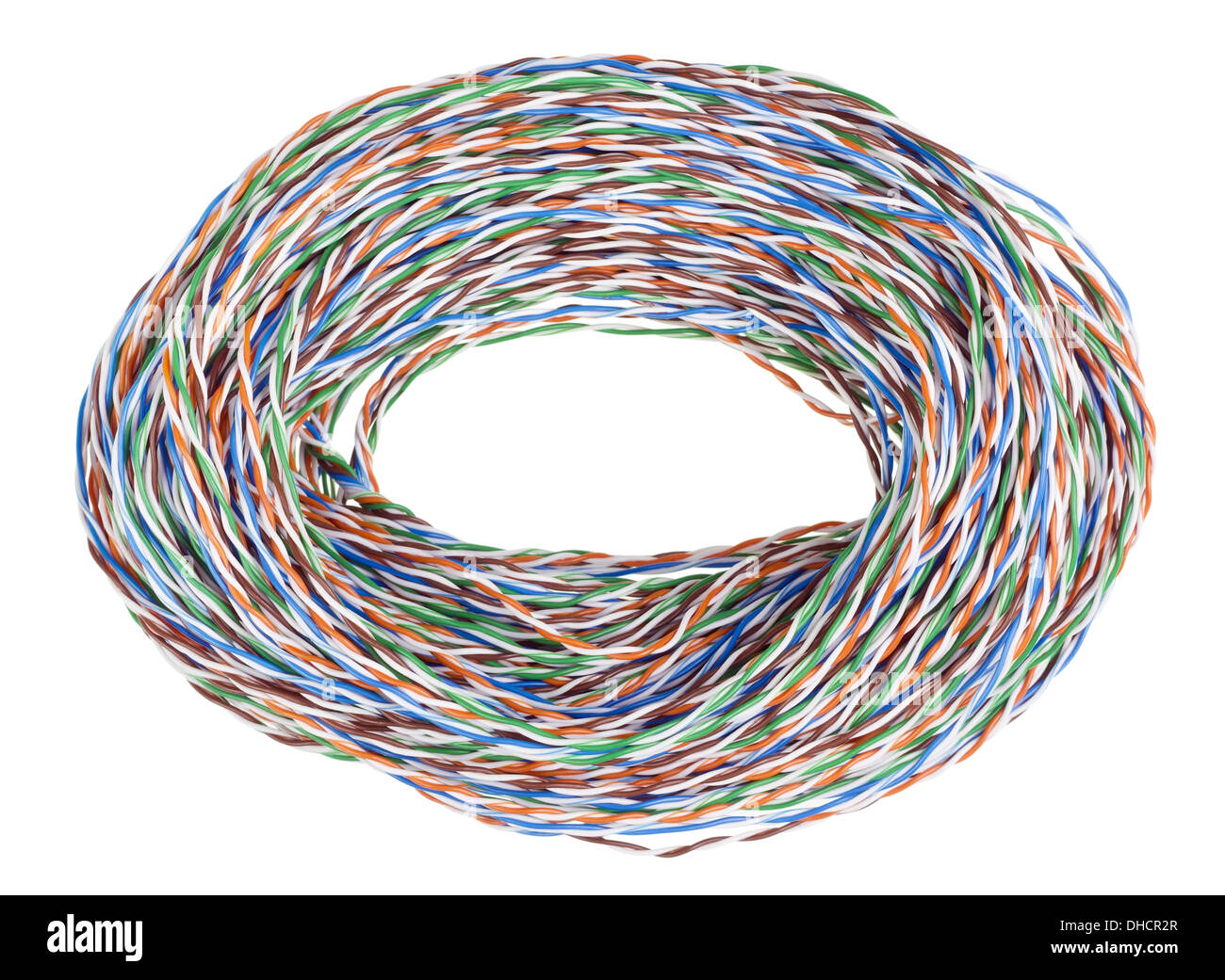 Big bunch from a computer cable Stock Photo - Alamy