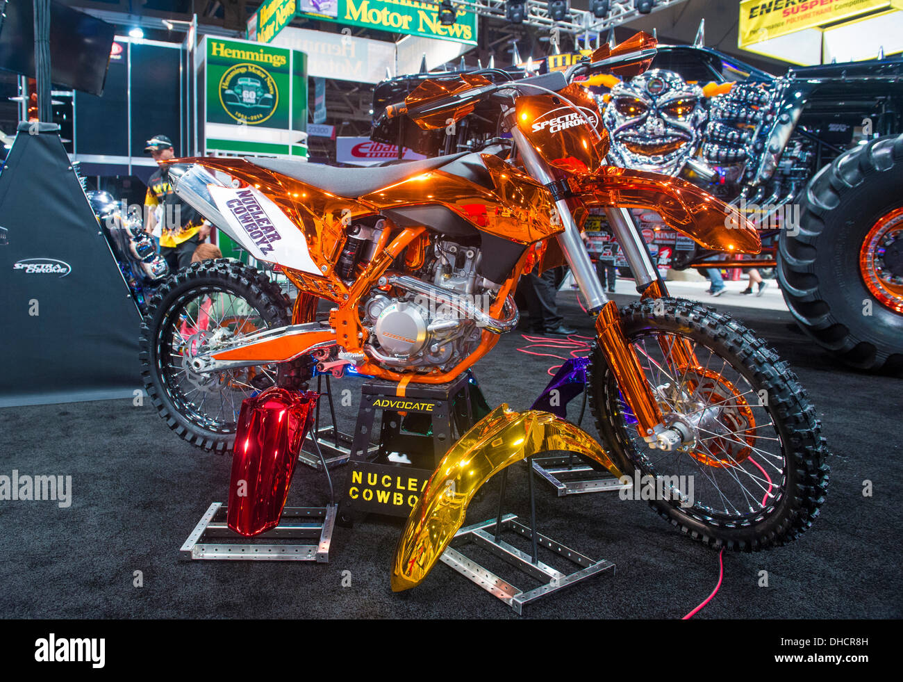 Las Vegas, Nevada, USA. 5th November 2013. Colorful motorcycle at the ...