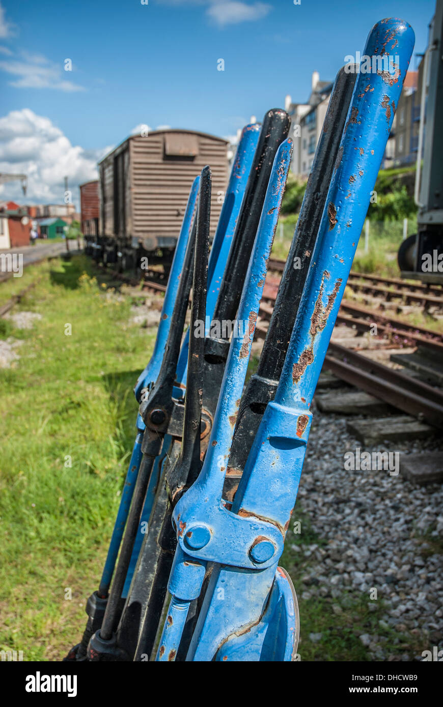 Railway points lever hi-res stock photography and images - Alamy
