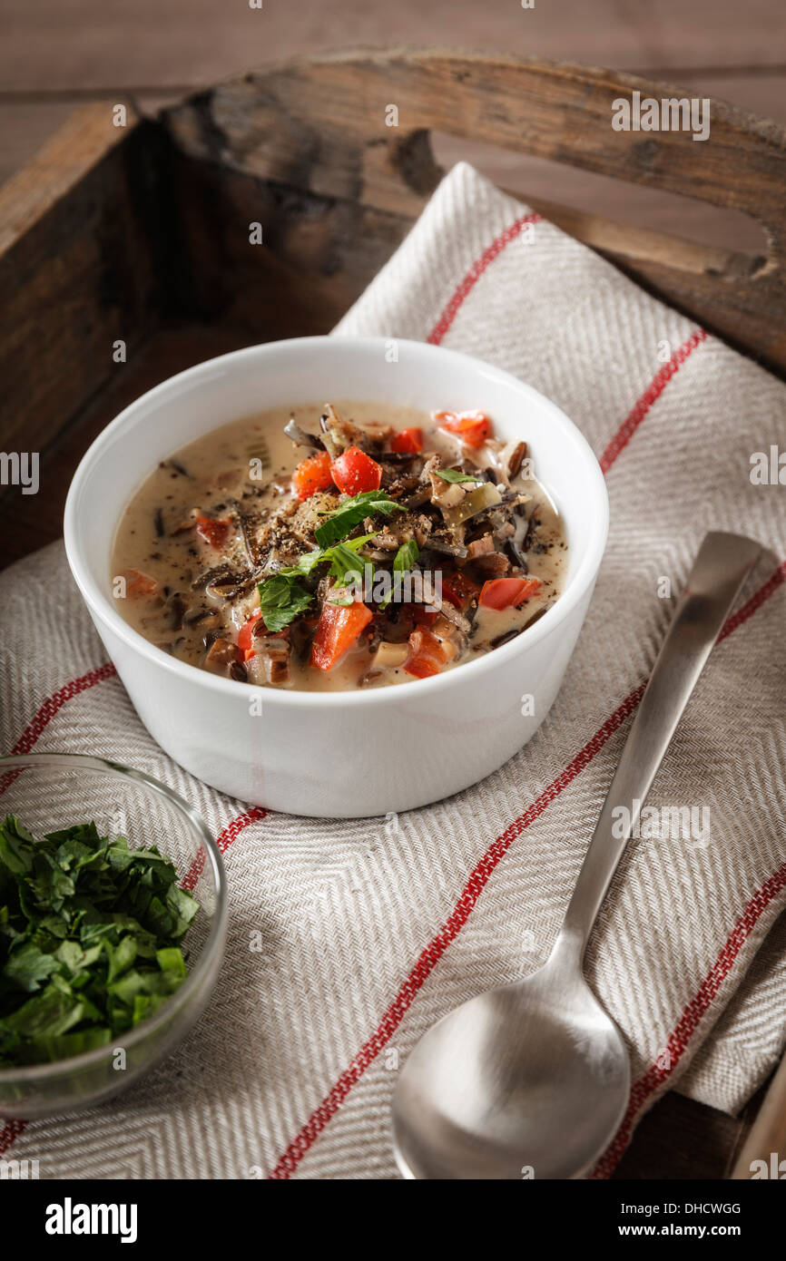 Wild Rice Chowder Stock Photo - Alamy