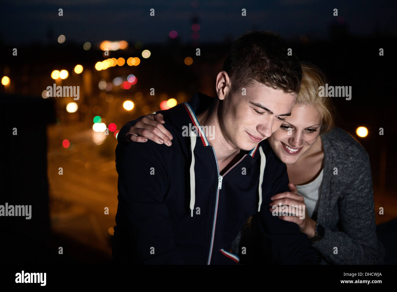 Roof night flat hi-res stock photography and images - Alamy