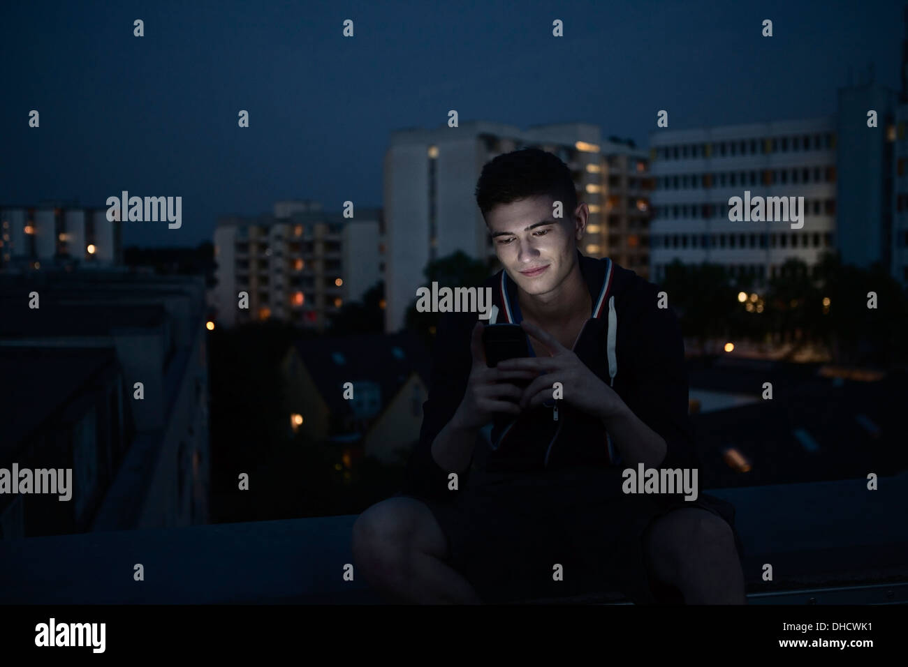 Roof night flat hi-res stock photography and images - Alamy