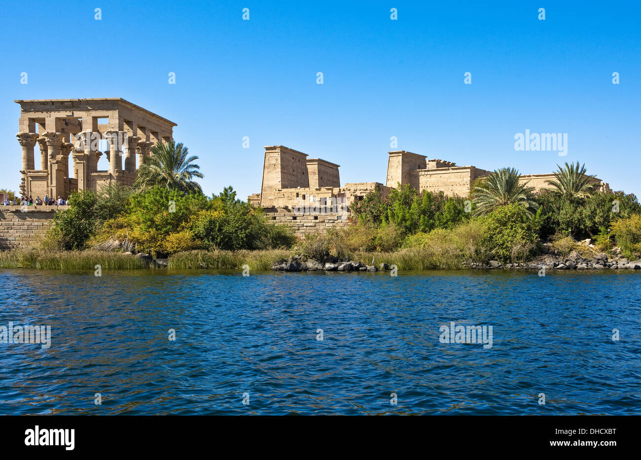 Egypt nile river aswan temple hi-res stock photography and images - Alamy