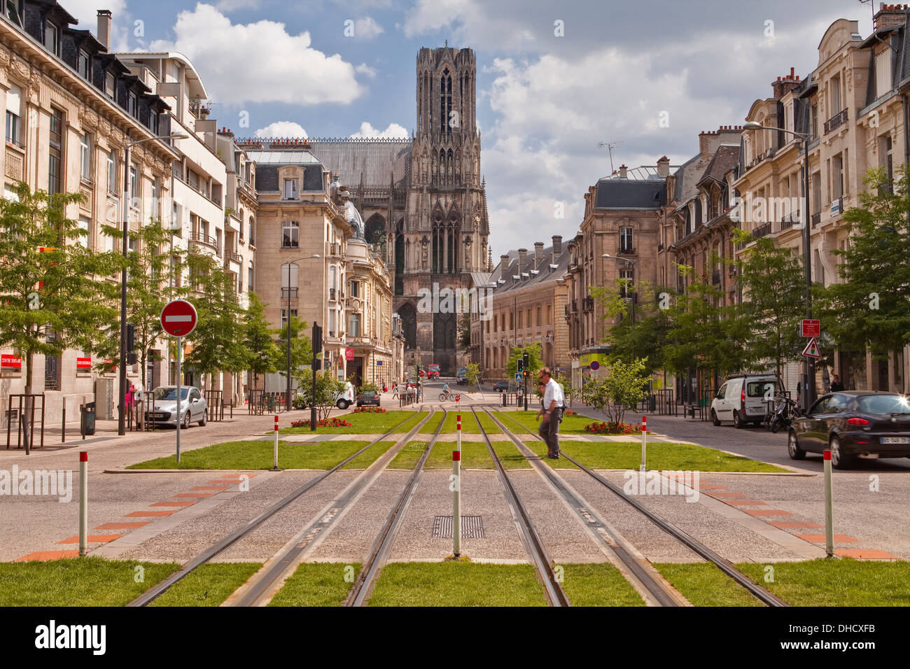 Reims cathedral in north east France Stock Photo - Alamy