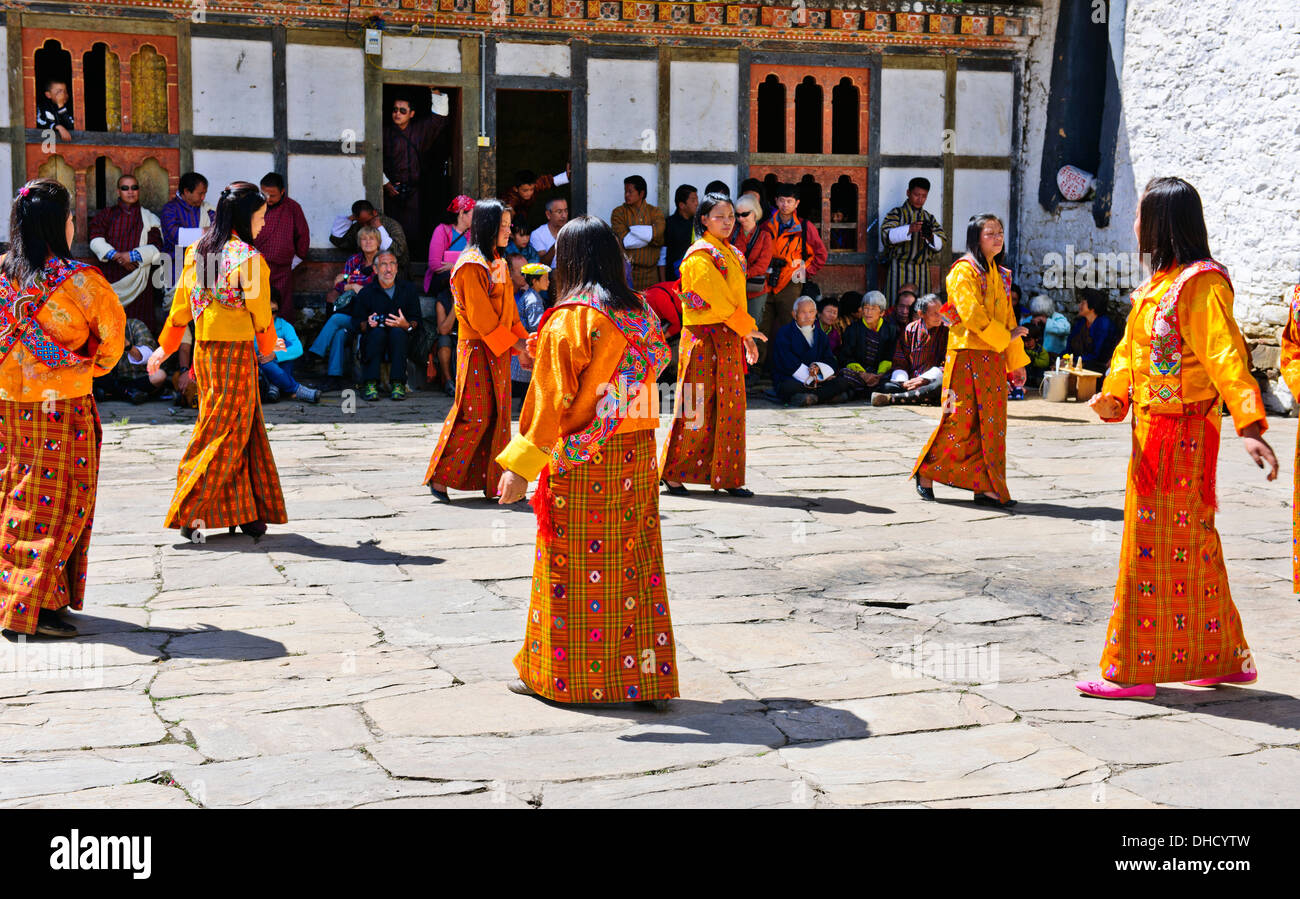 Thangbi Mani Tsechu Festival,Thankabi Dzong, Masked Dancers,Monks ...